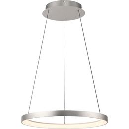 Paul Neuhaus Pendelleuchte &raquo;HOOP&laquo; LED-Board 1 Stk. Warmwei&szlig; LED, dimmbar, Simply Dim, Memory, nach Trennung vom Netz, Comfort Lift grau 1, &Oslash; 57cm H: 40cm, 1 Stk.