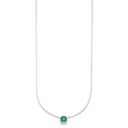 Bruno Banani Damen Kette mit Anh&auml;nger &raquo;Schmuck Geschenk Silber 925 Halsschmuck Halskette Schlangenkette Stein&laquo; mit Zirkonia (synth.), Korund (synth.) 