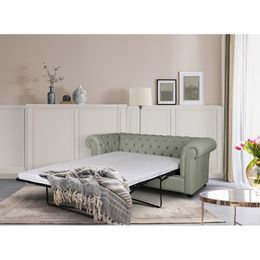 Home Affaire 3-Sitzer &raquo;CHARENTE, optionale Schlafsofa, Chesterfield-Sofa, Bettfunktion&laquo; mit edler Knopfheftung und typischen Armlehnen, B/T/H 198/89/
