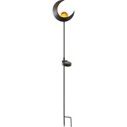 Parforce Traditional Hunting LED Solarleuchte &raquo;Solar Dekoration Melilla&laquo; LED-Board 1 Stk. bernsteinfarben D&auml;mmerungssensor, amberfarbenes Licht, schlanke Bauform 1, H: 85cm, 1 Stk