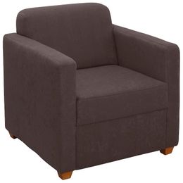 Home Affaire Sessel &raquo;Belfort&laquo; mit Federkern braun Struktur fein ( 100% Polyester);Luxus-Microfaser (100% Polyester);Luxus-Microfaser Vintageoptik(100%