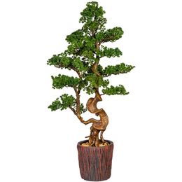 OTTO home Kunstbonsai &raquo;Perreux&laquo; im Magnesiatopf gr&uuml;n Kunststoff B/H/L: 44cm x 125cm, 1 Stk.