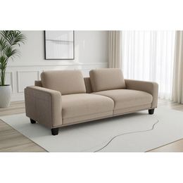 Sit & More sit&more Big-Sofa &raquo;Concept&laquo; Modernes Sofa in drei Fu&szlig;farben zur Auswahl 100% Polyester B/H/T: 226cm x 84cm x 93cm,mit Fu&szlig; Buche schwarz