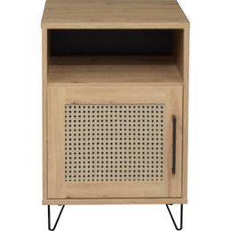M&auml;usbacher Kommode braun B/H/T: 51cm x 67cm x 45cm,mit Bogenf&uuml;&szlig;en, 1 Stk.