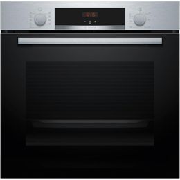 Bosch Backofen Serie 4 &raquo;HBA514BS3&laquo; mit Teleskopauszug nachr&uuml;stbar mit Hydrolyse 3D Hei&szlig;luft Funktion f&uuml;r eine gleichm&auml;&szlig;ige Hitzeverteilung grau 