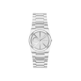 Calvin Klein Damen Quarzuhr &raquo;CK UNITE&laquo; Armbanduhr, Damenuhr, Edelstahlarmband, analog silber Einheitsgr&ouml;&szlig;e