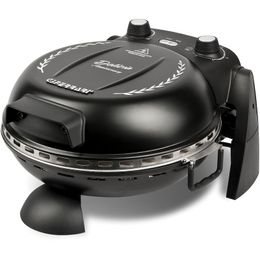 G3FERRARI Pizzaofen &raquo;G1017710 Delizia Anniversary schwarz bis 400 &deg;C Jubil&auml;umsedition&laquo; Pizzawendestein, Pizzacutter+Pizzaschaufel f&uuml;r echte 