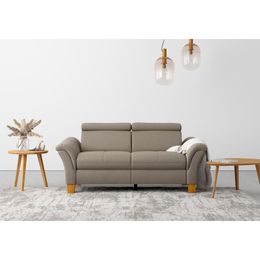 OTTO home 2,5-Sitzer &raquo;Lindgren&laquo; wahlweise mit TV-Funktion, links oder beidseitig, Kopfteilverstellung braun 100% Polyester B/H/T: 185cm x 84cm x 93cm,