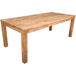 Garden Pleasure Gartentisch &raquo;PALA&laquo; BxTxH: 100x220x78 cm braun B/H/T: 100cm x 78cm x 220cm
