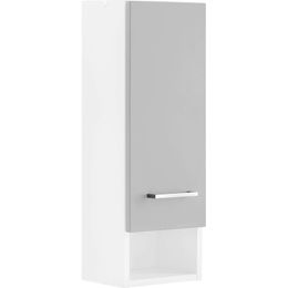 Welltime H&auml;ngeschrank &raquo;Ribera&laquo; grau MDF wei&szlig;, B/H/T: 25cm x 71cm x 20cm, T&uuml;ren: 1 Stk.