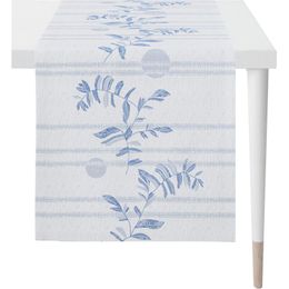 Apelt Tischl&auml;ufer &raquo;6871 LOFT STYLE, Sommerdeko, Sommer&laquo; Jacquard-Gewebe blau Polyester, Viskose B/L: 48cm x 140cm, 1 Stk., rechteckig
