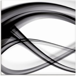Artland Glasbild &raquo;Abstrakte Komposition&laquo; Gegenstandslos 1 Stk. tlg. in verschiedenen Gr&ouml;&szlig;en schwarz B/H/T: 50cm x 50cm, Glasbild Gegenstandslos, 1 Stk.