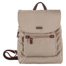 Tom Tailor Damen Tom Tailor Cityrucksack &raquo;RINA&laquo; mit super leichtem Gewicht grau B/H/T: 26cm x 31cm x 8,5cm