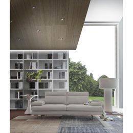 Calia italia 3-Sitzer &raquo;Toby Wing, 208 cm breit, Designsofa, hochwertige Verarbeitungsdetails&laquo; inkl. Sitztiefenverstellung und Armteilfunktion, F&uuml;&szlig;e in