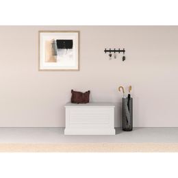 OTTO home Sitztruhe &raquo;Liotta&laquo; Truhe mit Stauraum wei&szlig; Massivholz B/H/T: 80cm x 45cm x 45cm