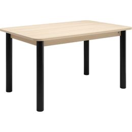 Tom Tailor HOME Esstisch &raquo;COLOR TABLE&laquo; 1 Stk. tlg. Esstisch, 4-Fu&szlig;, 3 Gr&ouml;&szlig;en, 3 Dekorfarben, 4 Fu&szlig;farben, ABS-Kante schwarz B/H/T: 140cm x 76cm x 90cm
