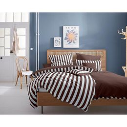 OTTO home Wendebettw&auml;sche &raquo;Greta&laquo; 2 Bettw&auml;sche mit Streifen in verschiedenen Qualit&auml;ten, ab 135x200 cm braun Renforc&eacute;, Obermaterial: 100% Baumwolle B/
