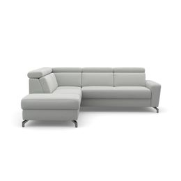 Sit & More sit&more Ecksofa &raquo;Scarlett L-Form&laquo; inklusive Kopfteilverstellung, optional Schlaffunktion & Bettkasten grau B/H/T: 258cm x 226cm, Chenille, Ottomane 
