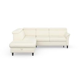 Sit & More sit&more Ecksofa &raquo;Marano L-Form&laquo; inklusive Kopfteilverstellung, optional Schlaffunktion & Bettkasten beige 98% Polyester, 2% Polyamid B/H/T: 252cm x 