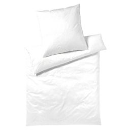 Elegante Bettw&auml;sche &raquo;Milkyway&laquo; 2 Stk. angenehmes Hautgef&uuml;hl wei&szlig; Mako-Satin, Obermaterial: 100% Baumwolle B/L: 135cm x 200cm, 1 Stk., 1 Stk., Mako-Satin, B/L: 
