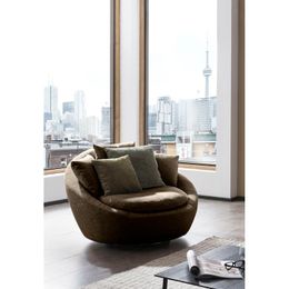 Trendmanufaktur Drehsessel &raquo;Maui, inklusive 2 R&uuml;ckenkissen und 1 Zierkissen, moderne Optik&laquo; Sessel mit Drehfunktion, frei im Raum Stellbar, XXL Sessel