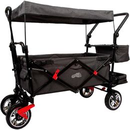 Small Foot Bollerwagen &raquo;Bollerwagen mit Dach&laquo; mit Regencover, faltbar grau Kunststoff, Metall, Stoff Einheitsgr&ouml;&szlig;e