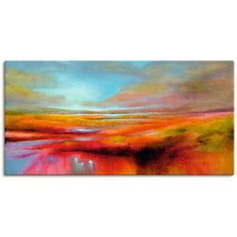 Artland Wandbild &raquo;Ein perfekter Tag&laquo; Bilder vom Sonnenuntergang & -aufgang 1 Stk. tlg. als Leinwandbild, Poster in verschied. Gr&ouml;&szlig;en bunt Leinwand B/H/T: 