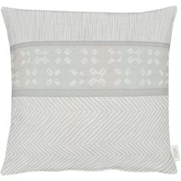 Apelt Dekokissen &raquo;ONTARIO&laquo; Kissenh&uuml;lle ohne F&uuml;llung, 1 St&uuml;ck beige Baumwolle, Polyester B/L: 49cm x 49cm, 1 Stk.