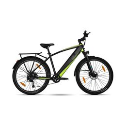 Sachsenrad Unisex SachsenRad &raquo;R8T Flex III mit Gep&auml;cktr&auml;ger&laquo; 9 Gang Shimano Kettenschaltung Heckmotor 250 W schwarz 50cm, 27,5 Zoll (69,85cm)
