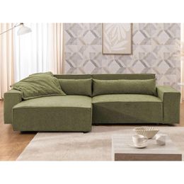 OTTO home Ecksofa &raquo;KINLEE Design-Sofa mit Recamiere rechts/links, Ma&szlig;e B/T/H 251/144/70cm&laquo; L-Form mit Wellenunterfederung, ohne Bettfunktion, modern 