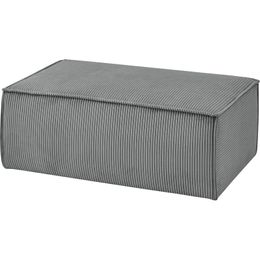 OTTO home Hocker &raquo;SHERWOOD Cord Polsterhocker&laquo; passend zur Polster-Serie SHERWOOD grau 100% Polyester B/H/T: 102cm x 42cm x 69cm, Cord