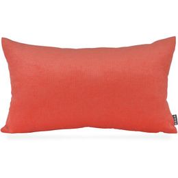 HOCK Dekokissen &raquo;Versatil&laquo; Sofakissen inkl. F&uuml;llung, 50x30cm, einfarbig, pink, Samt, Dekokissen orange Baumwolle, Polyester B/L: 50cm x 30cm, 1 Stk.