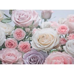 Komar Fototapete &raquo;Floraison - Gr&ouml;&szlig;e 368 x 254 cm&laquo; bedruckt glatt Wohnzimmer, Schlafzimmer rosa Papier B/L: 368m x 254m, Rollen: 8