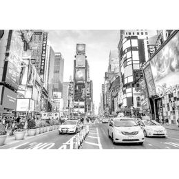 papermoon Fototapete &raquo;New York Time square Schwarz & Wei&szlig;&laquo; schwarz Vlies B/L: 1,5m x 1,11m, Bahnen: 7 Stk.