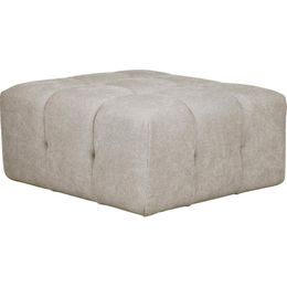 Home Affaire Polsterhocker &raquo;APERIRE Sitzhocker mit Steppung, Ma&szlig;e B/T/H: 76/76/41 cm&laquo; passend zur Serie, hoher Sitzkomfort und modernes Design beige 