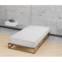 Biberna Spannbettlaken &raquo;Biber in Gr. 90x200, 140x200 oder 180x200 cm&laquo; aus Baumwolle, f&uuml;r Matratzen bis 22 cm H&ouml;he, Winter, Bettlaken grau Biber, Obermaterial: