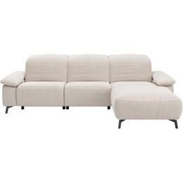 Musterring Ecksofa &raquo;MR 370, intelligenter Komfort im modernen Design&laquo; Optionale Relaxfunktion, flexible Kopfteile & klappbare Armlehnen beige 16% Baumwolle, 79% 