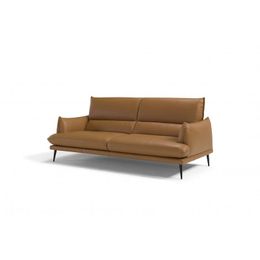 Egoitaliano 2,5-Sitzer &raquo;FUNNY, hochwertiges und aktuelles Design, bequeme R&uuml;ckenlehne&laquo; toller Sitzkomfort beige Leder B/H/T: 210cm x 90cm x 95cm, Leder