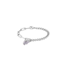 Lacoste Damen Armkette &raquo;CROCODILE&laquo; mit Preciosa Crystal silber 19cm, Edelstahl