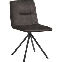 Musterring Polsterstuhl &raquo;JustB! SP500&laquo; () 1 Stk.ohne Armlehne, wahlweise mit Drehfunktion, Stativgestell in schwarz grau 1 Stk., Veloursstoff, nicht drehbar