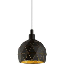 Eglo H&auml;ngeleuchte &raquo;ROCCAFORTE&laquo; E14 1 Stk. H&auml;ngeleuchte, Esszimmer, H110 x &Oslash;17 cm, 1X40W exkl. gold 1, &Oslash; 17cm, 1 Stk.