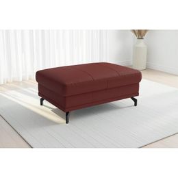 Sit & More sit&more Polsterhocker &raquo;Chelsea, B: 103 cm, Leder&laquo; mit praktischem Stauraum, besonders langlebig rot B/H/T: 103cm x 45cm x 69cm, NaturLEDER ,mit 