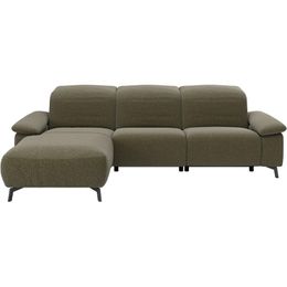 Musterring Ecksofa &raquo;MR 370, intelligenter Komfort im modernen Design&laquo; Optionale Relaxfunktion, flexible Kopfteile & klappbare Armlehnen gr&uuml;n 100% Polyester B/H/T