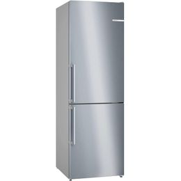 Bosch K&uuml;hl-/Gefrierkombination Serie 4 &raquo;KGN36VICT&laquo; 186 cm hoch 60 cm breit VitaFresh XXL Schublade, LED-Beleuchtung, Perfect Fit, Super K&uuml;hlen silber 