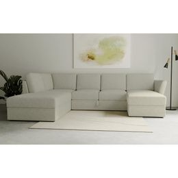 OTTO home Wohnlandschaft &raquo;Lavars Schlafsofa&laquo; mit Bettfunktion und Stauraum, in zwei verschiedenen Bezugsqualit&auml;ten beige 62% Polypropylene, 38% 