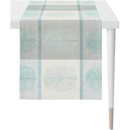 Apelt Tischl&auml;ufer &raquo;Vito, LOFT STYLE&laquo; Jacquardgewebe blau Polyester, Viskose B/L: 44cm x 140cm, 1 Stk., rechteckig
