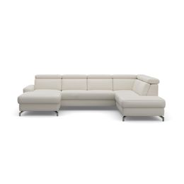 Sit & More sit&more Wohnlandschaft &raquo;Scarlett U-Form&laquo; inklusive Kopfteilverstellung, optional Schlaffunktion & Bettkasten beige B/H/T: 333cm x 226cm, Luxus-