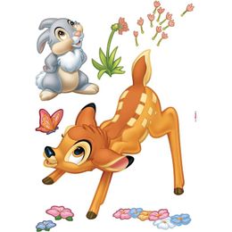 Komar Wandtattoo &raquo;Bambi - Gr&ouml;&szlig;e 50 x 70 cm&laquo; selbstklebend, Wandsticker, Kinderzimmer bunt Folie B/H/T: 50cm x 70cm, Reh