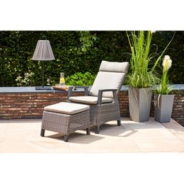 siena GARDEN Balkonset &raquo;Corido&laquo; Set, 2 Stk. tlg. grau Aluminium Einheitsgr&ouml;&szlig;e