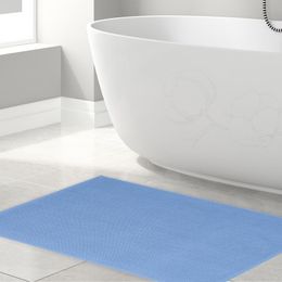 HAMMETEX Badematte &raquo;rutschfeste Badvorleger, Hotelmatte&laquo; H&ouml;he 7,5 mm rutschhemmend beschichtet strapazierf&auml;hig einfarbig, 100% Baumwolle, in 2 Gr&ouml;&szlig;en 